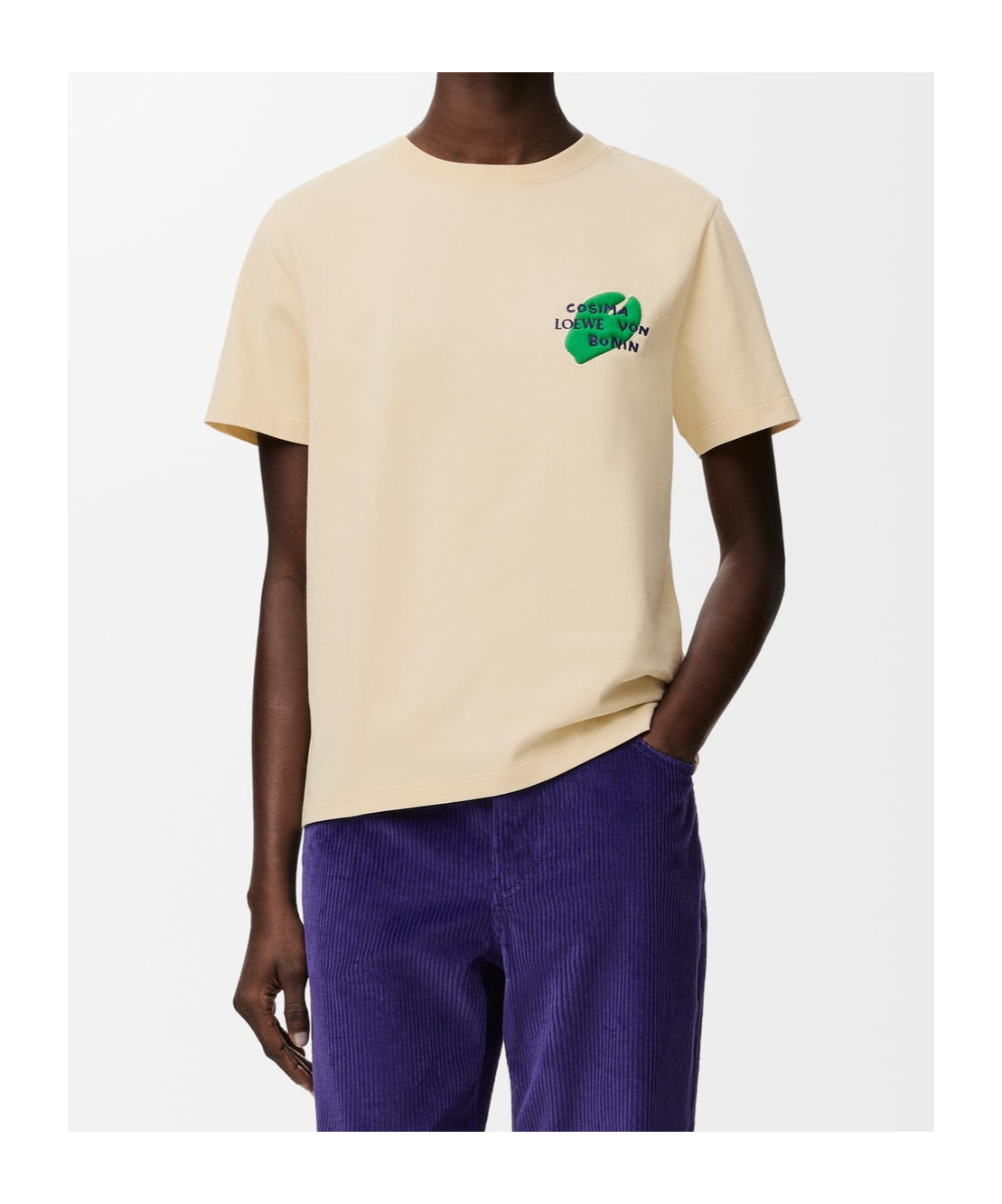 LOEWE LOEWE Cotton T-Shirt with Embroidery